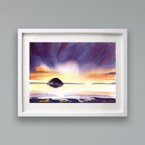 AILSA CRAIG SCOTLAND Art Print of Original Watercolour - Etsy