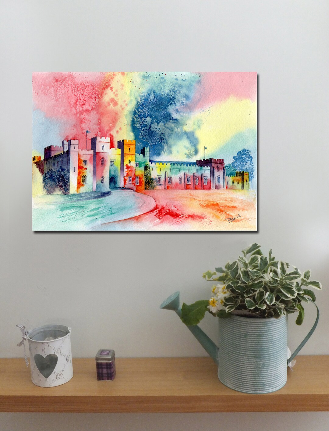 SCONE PALACE Cavnas Print of Original Scottish Painting, Wall Art ...