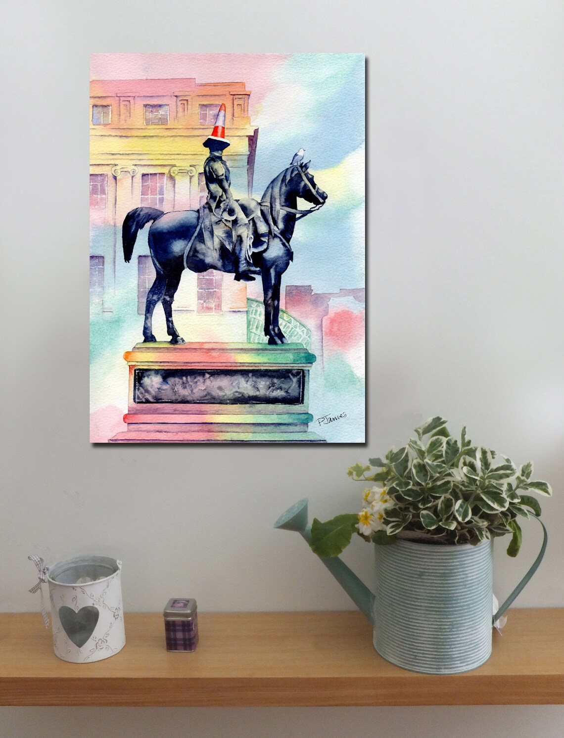 DUKE of WELLINGTON Statue Conehead GLASGOW City Iconic Scotland Art ...