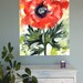 POPPY SPLASH Art Canvas Print of Original Watercolour Painting Poppies ...