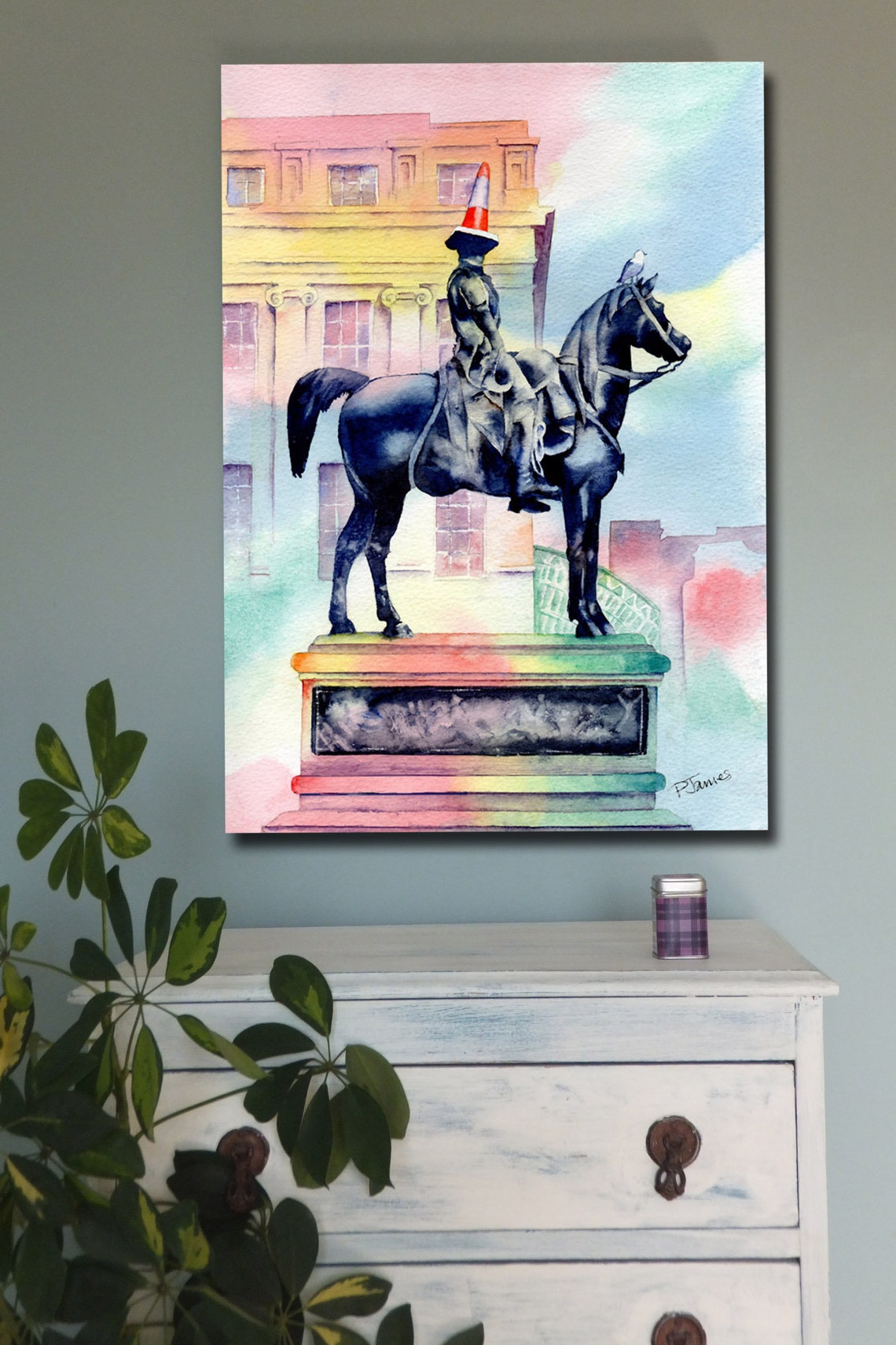 DUKE of WELLINGTON Statue Conehead GLASGOW City Iconic Scotland Art ...