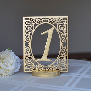 Table Numbers, Gold Table Numbers, Silver Table Numbers, Metallic Gold ...