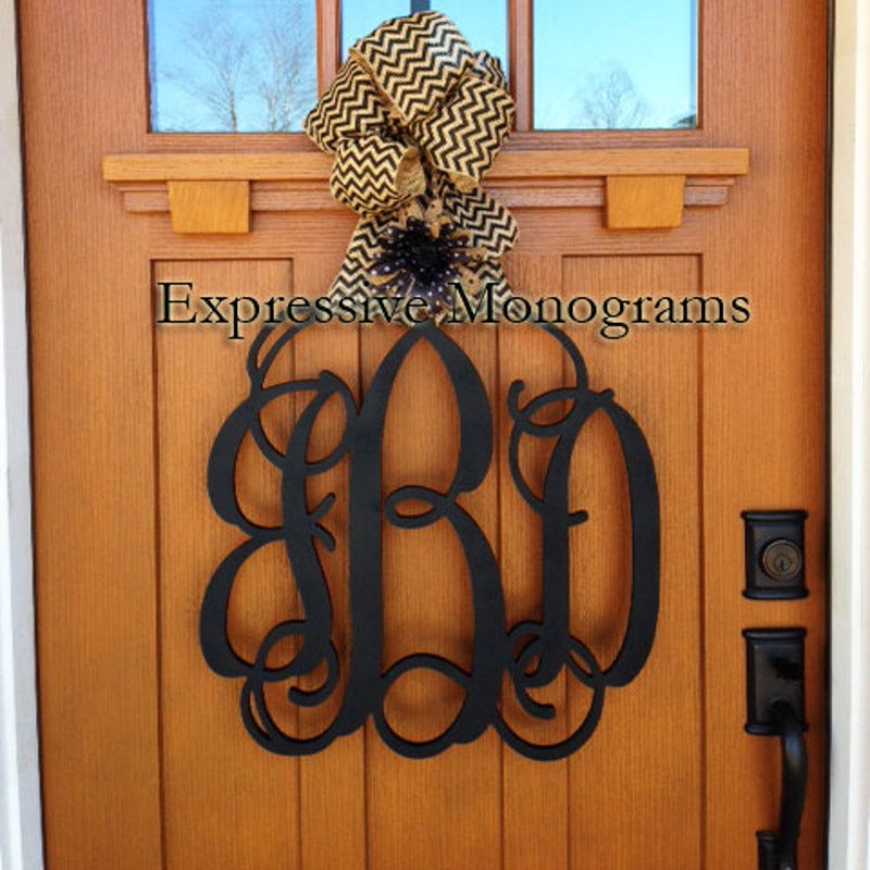Monogram Door Wreath - Etsy