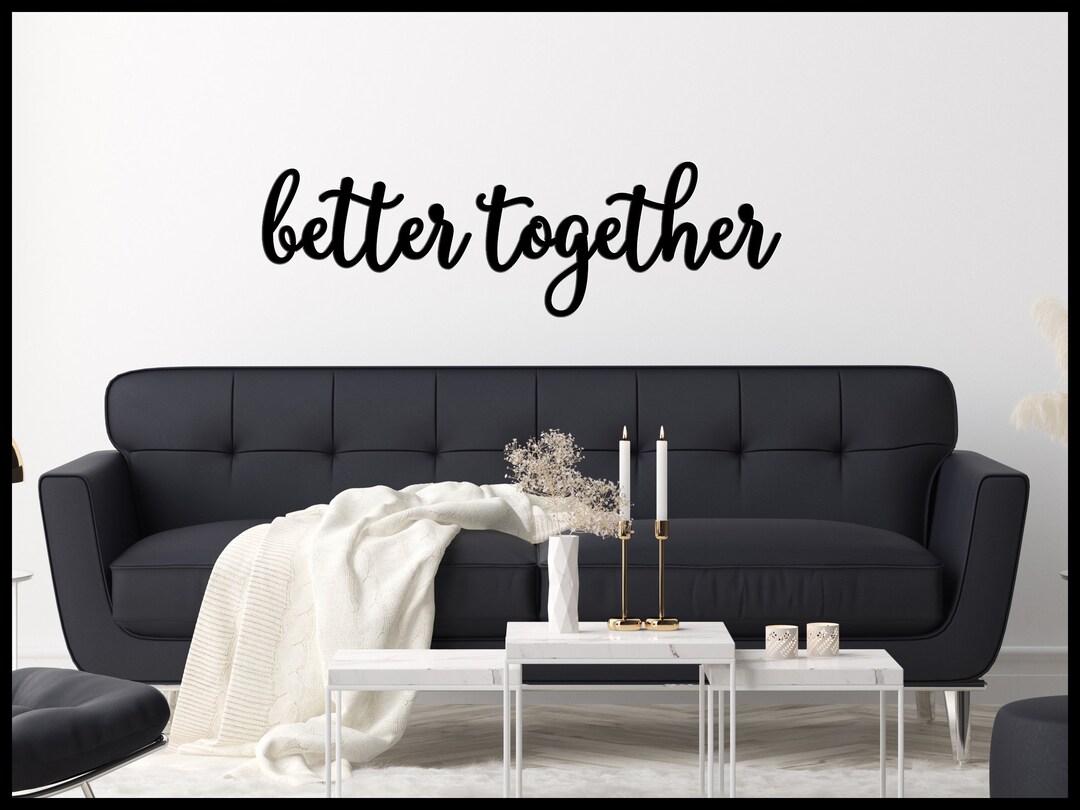 Better Together Sign, Better Together Wooden Sign, Wedding Decorations ...