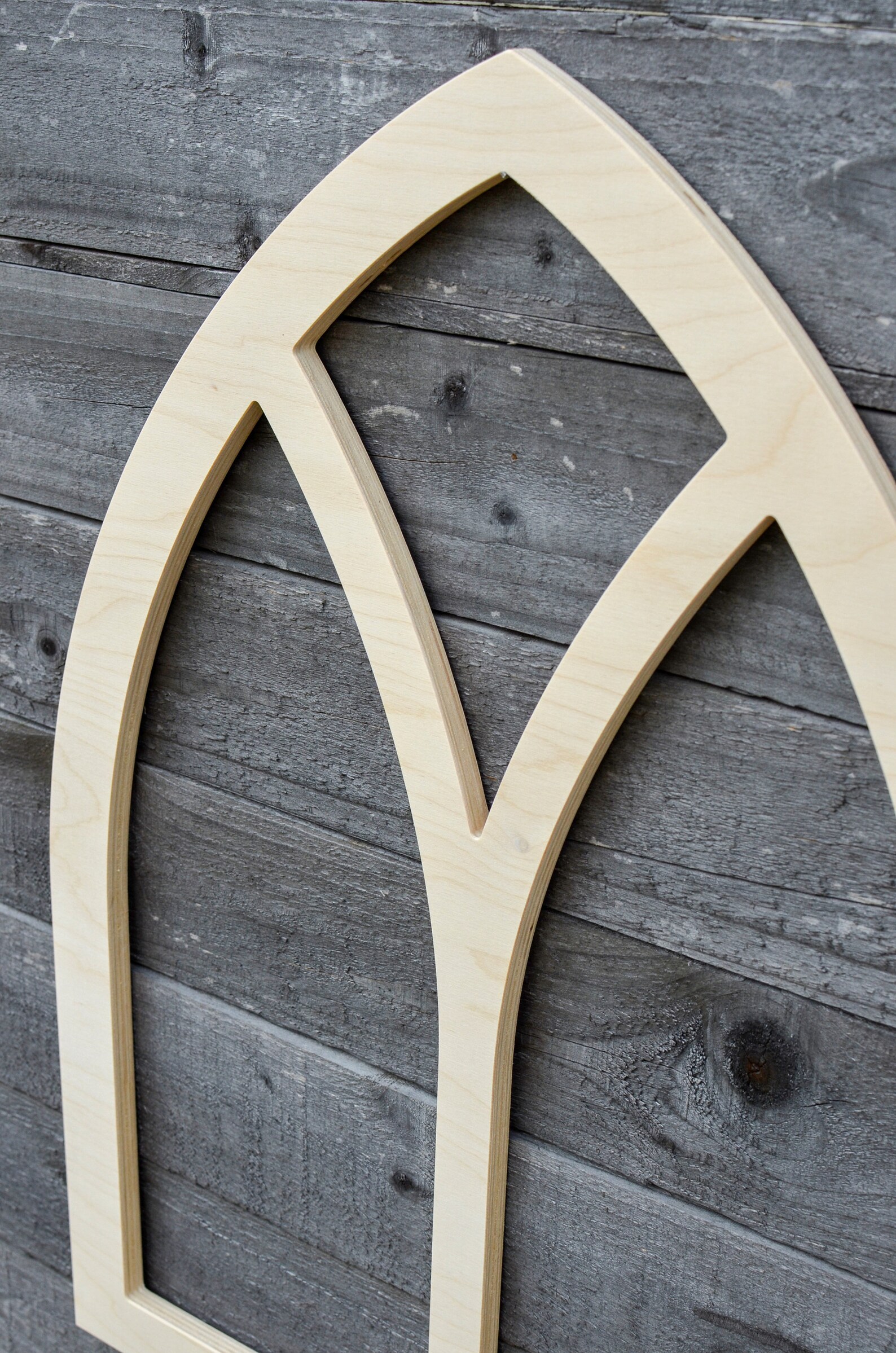 Arched Cathedral Window Frame Farm Home Decor Wood Arch - Etsy