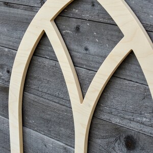 Arched Cathedral Window Frame, Farm Home Decor, Wood Arch Craft ...