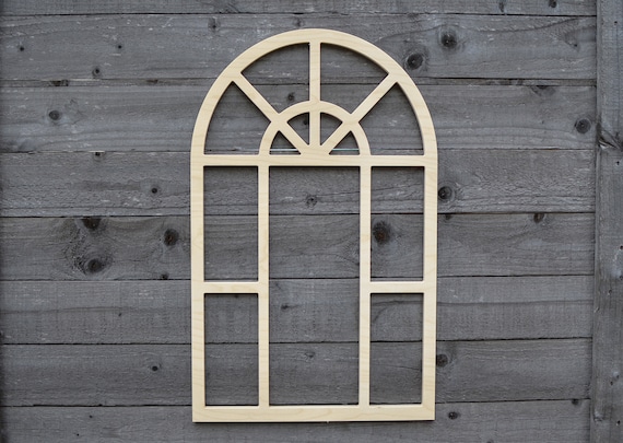 Arched Cathedral Window Frame Farm Home Decor Wood Arch | Etsy