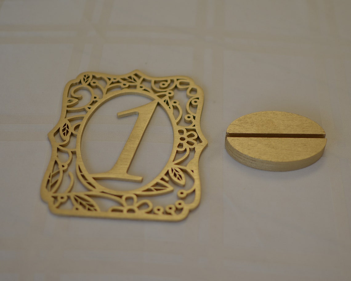 Gold Table Numbers for Wedding Wedding Table Numbers Wood - Etsy