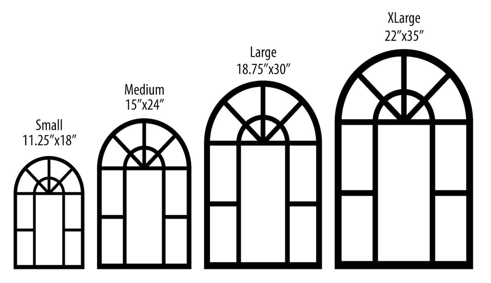 Arched Cathedral Window Frame, Farm Home Decor, Wood Arch Craft ...