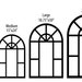 Arched Cathedral Window Frame, Farm Home Decor, Wood Arch Craft ...