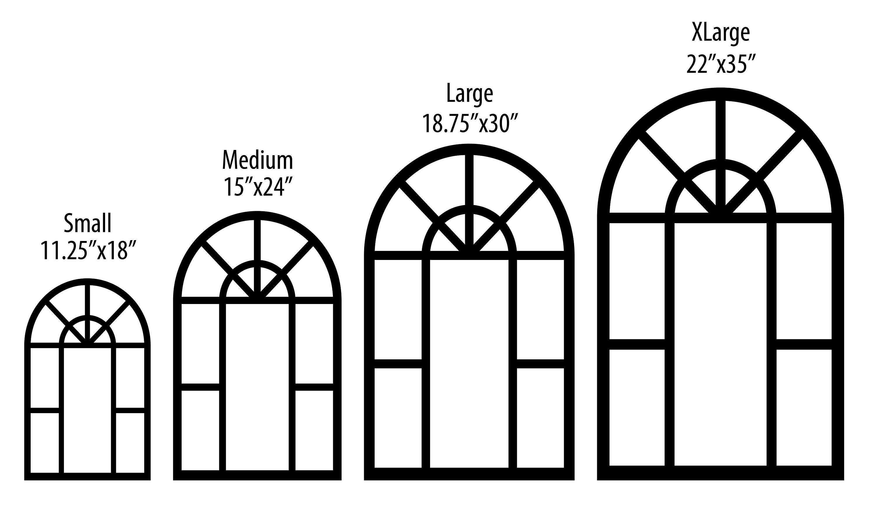 Arched Cathedral Window Frame, Farm Home Decor, Wood Arch Craft ...