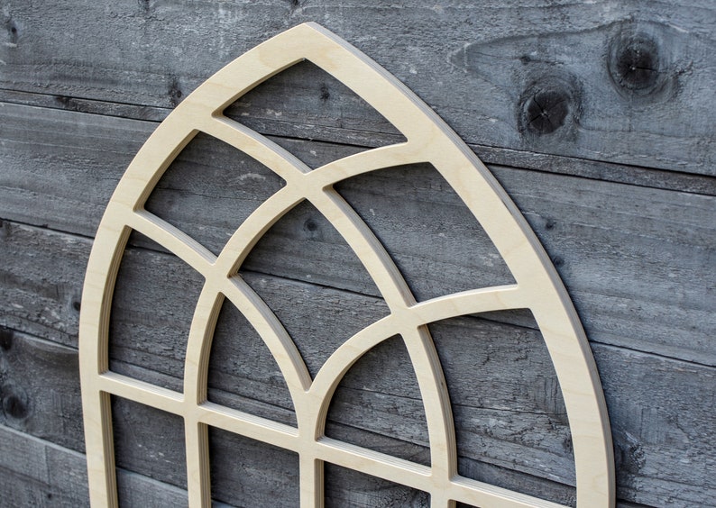 Cathedral Window Frame Window Frames Farm Home Decor Wood - Etsy