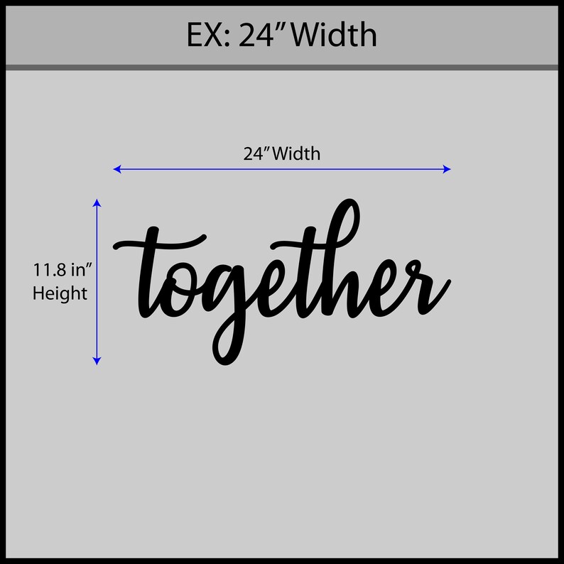 Together Wood Sign Together Sign Together Wall Decor | Etsy