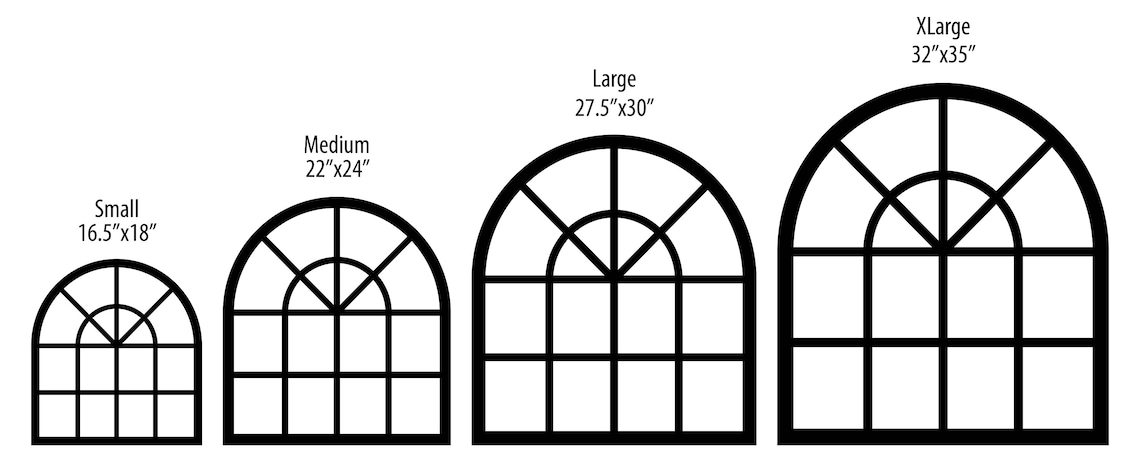 Cathedral Windows Window Frames Farm Home Decor Wood Arch | Etsy