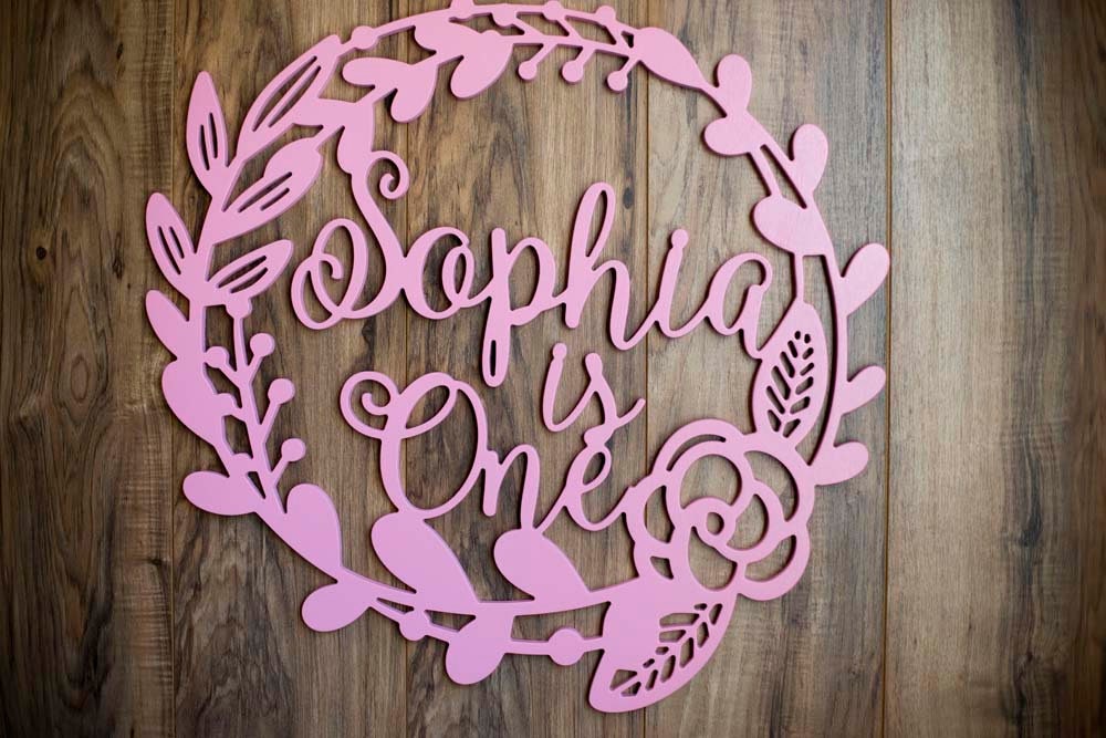 First Birthday Sign Photo Prop for a Birthday Party One Year | Etsy