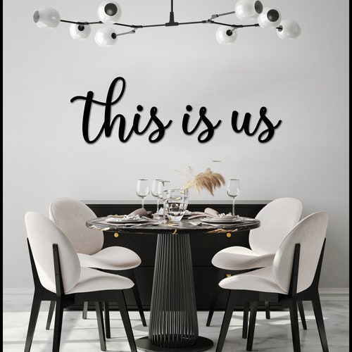 This is Us Sign This is Us Wall Decor Dining Room Decor - Etsy