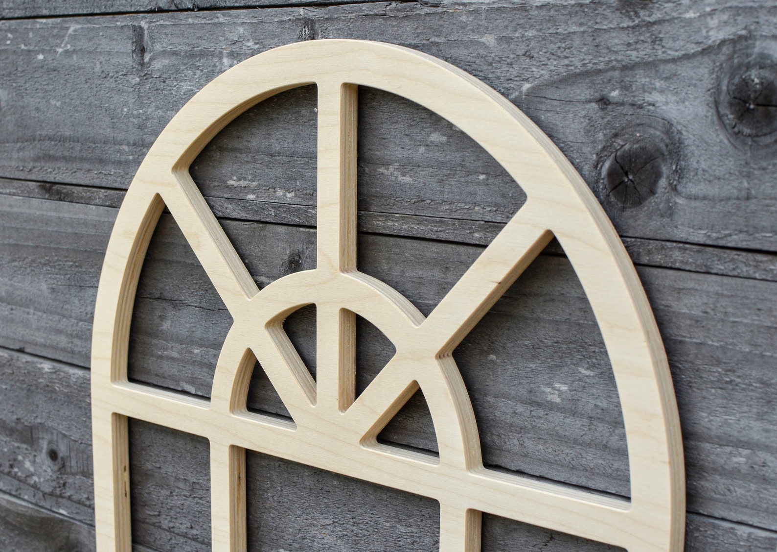 Arched Cathedral Window Frame, Farm Home Decor, Wood Arch Craft ...