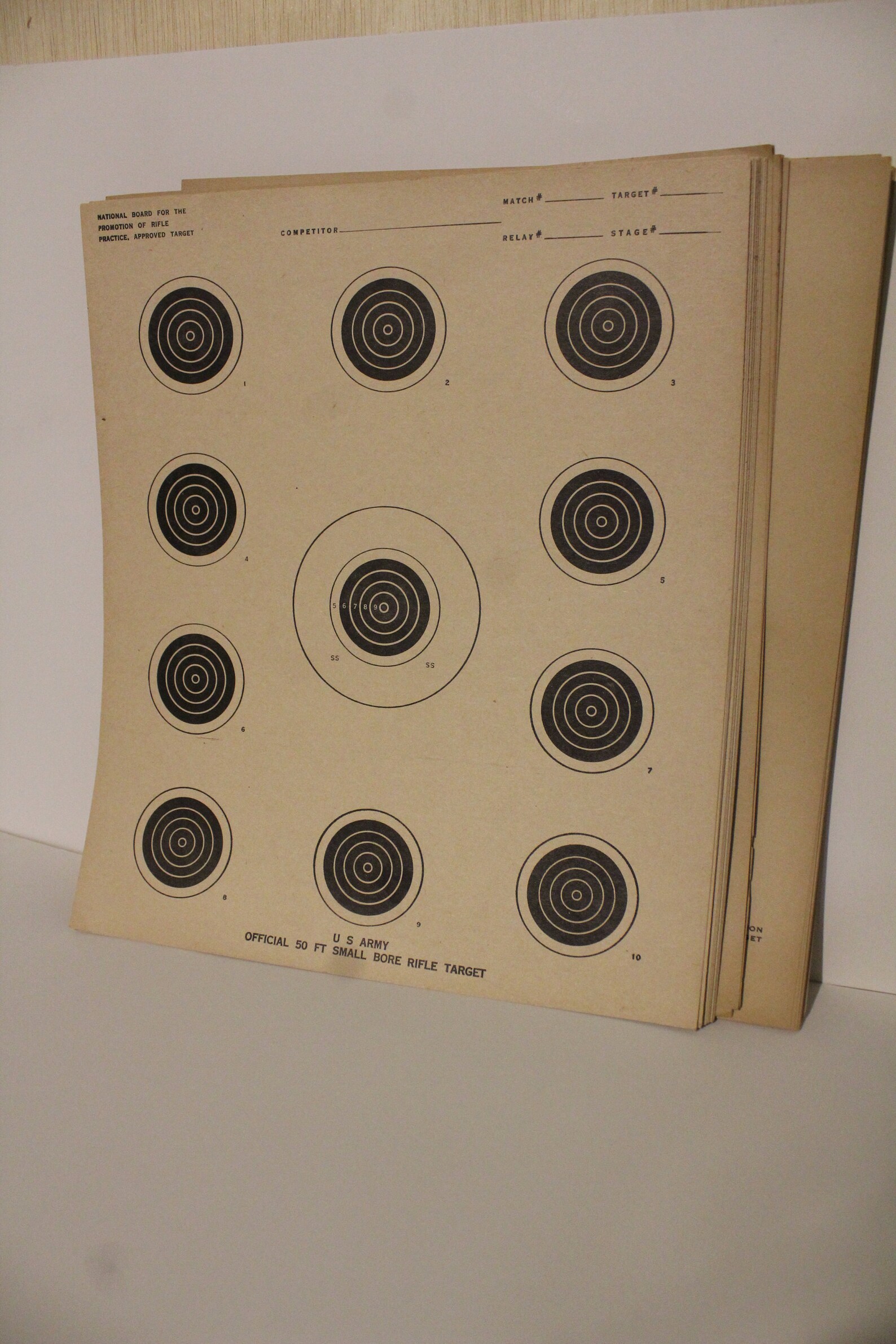 Vintage US ARMY Paper Target Hunting Target New Old Stock | Etsy