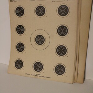 Vintage US ARMY Paper Target Hunting Target New Old Stock | Etsy