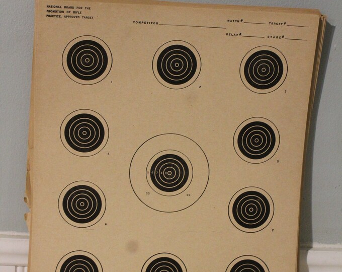 Vintage US ARMY Paper Target Hunting Target New Old Stock Vintage ...