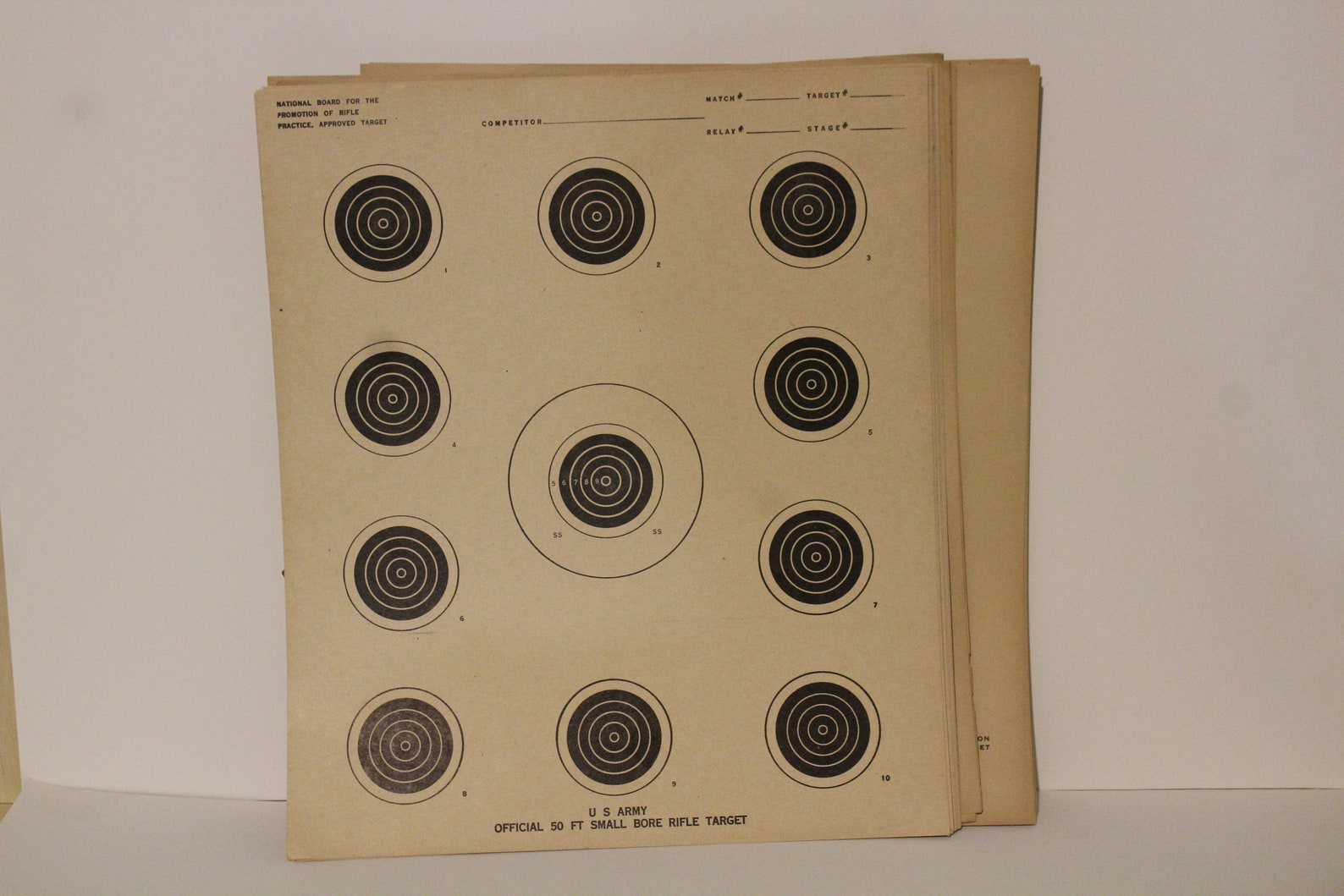 Vintage US ARMY Paper Target Hunting Target New Old Stock | Etsy