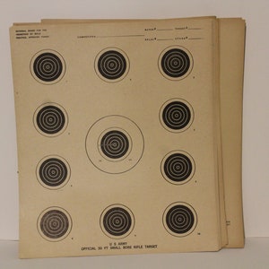 Vintage US ARMY Paper Target Hunting Target New Old Stock | Etsy