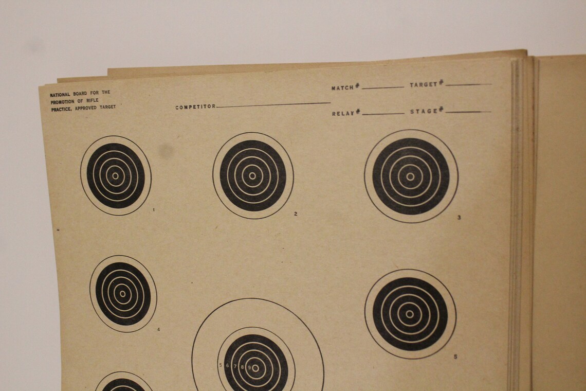 Vintage US ARMY Paper Target Hunting Target New Old Stock | Etsy