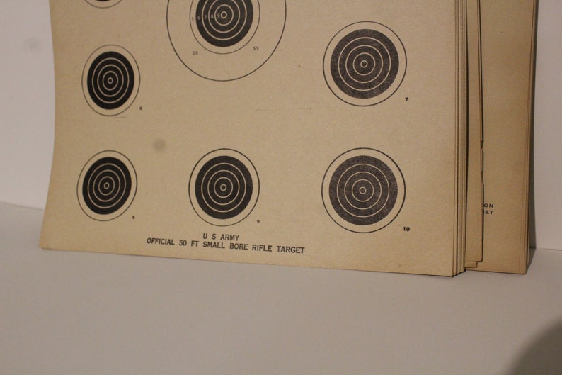 Vintage US ARMY Paper Target Hunting Target New Old Stock | Etsy