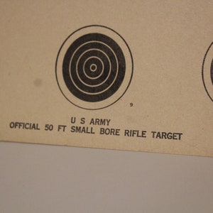 Vintage US ARMY Paper Target Hunting Target New Old Stock | Etsy