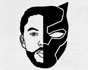 Iron Man Tony Stark Face Silhouette Digital Clipart | Etsy