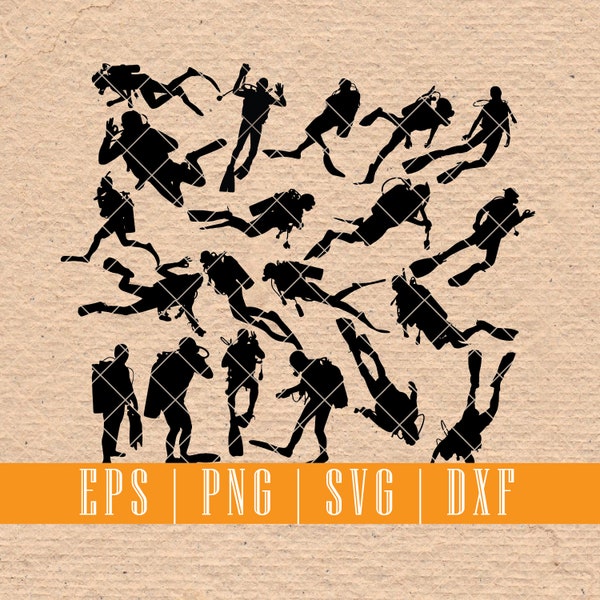 Scuba Diving Svg - Etsy