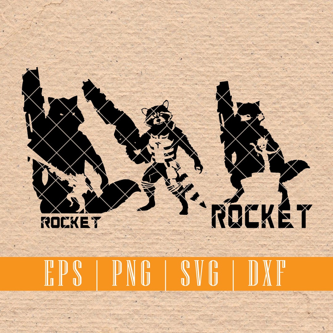 Rocket Raccoon Guardians of the Galaxy Vector Graphics Cliparts in EPS ...