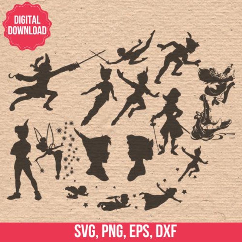 Peter Pan Clipart - Etsy