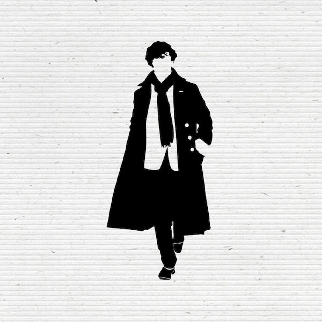 Sherlock Holmes Silhouette SVG, PNG and DXF Cut Files - Etsy