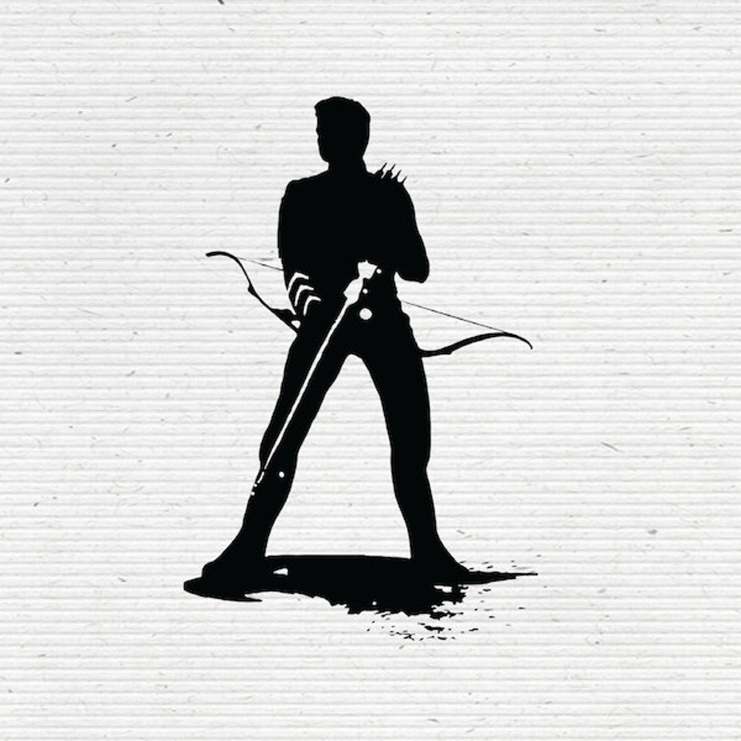 Hawkeye Avengers Silhouette SVG and DXF Cut Files - Etsy