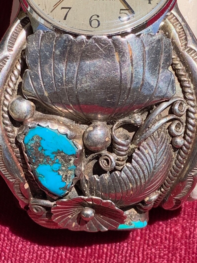 Hand Made Navajo Silver Watch Band by Morty Johnson - Etsy