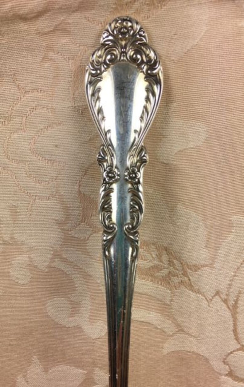 Rogers Old Charleston Sterling Silver Serving Spoon - Etsy