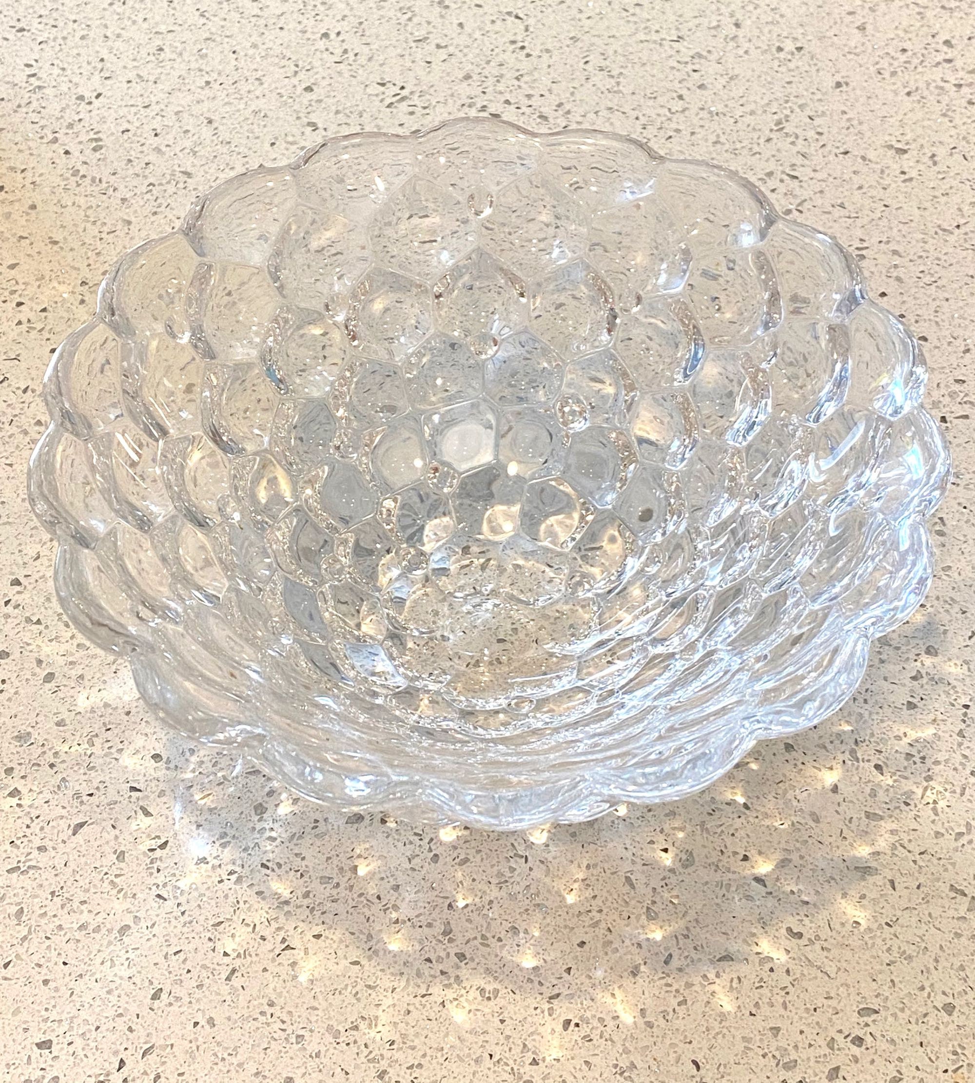 Orrefors Crystal Raspberry Bowl Sweden - Etsy