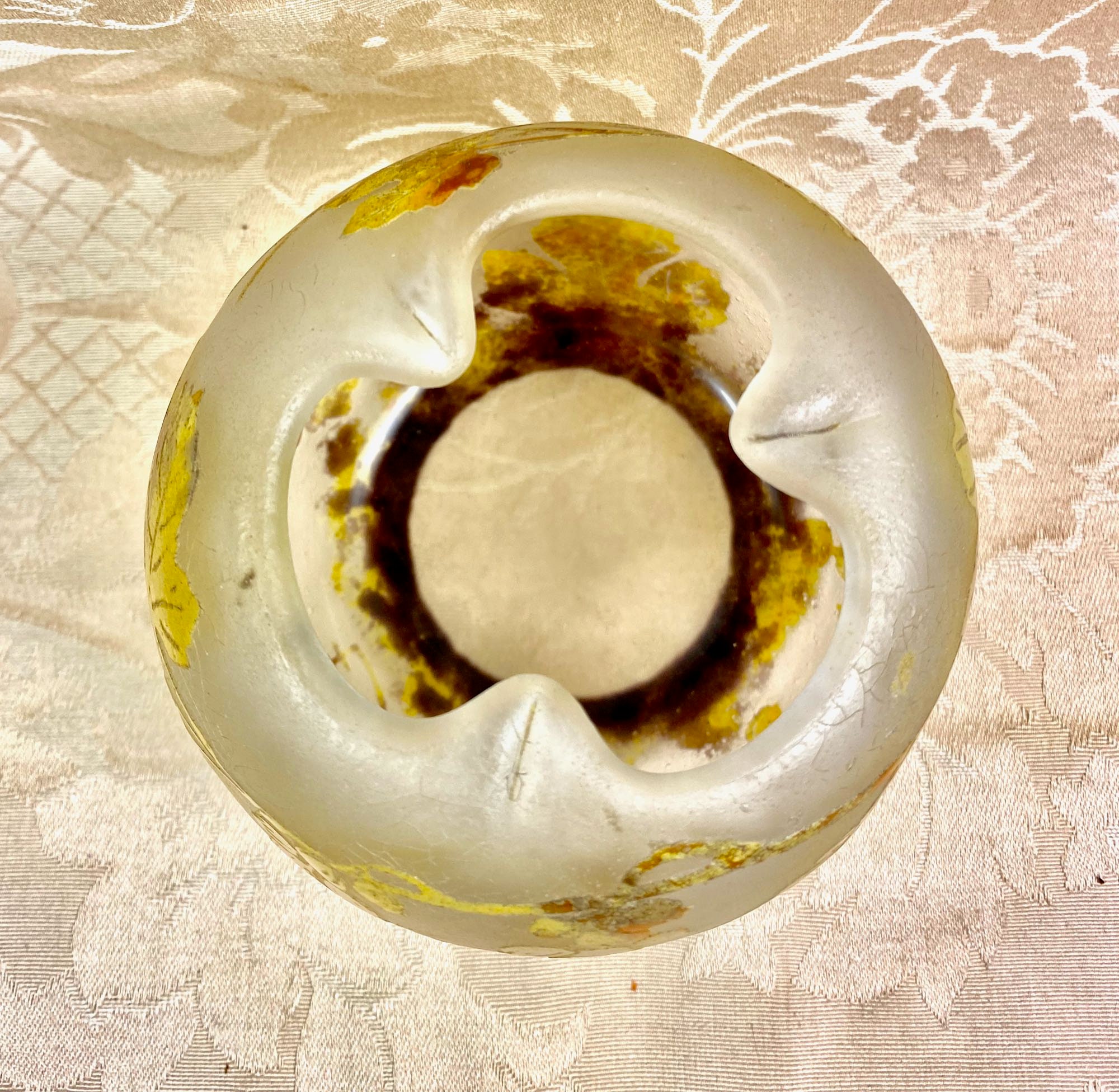 Daum Nancy Rose Bowl Vase, Gooseberry Pattern - Etsy Australia