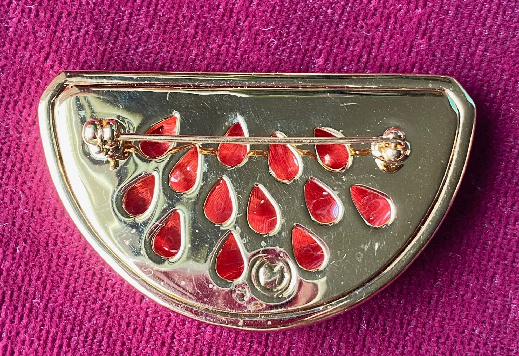 SWAROVSKI Crystal Watermelon Brooch/ Pin - Etsy