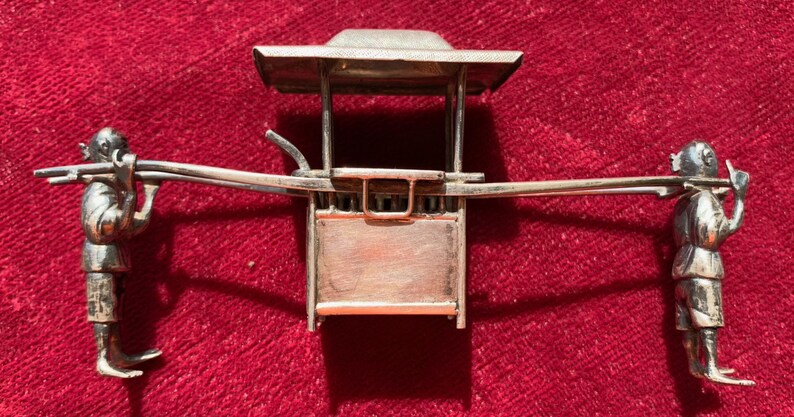 Miniature Silver Chinese Sedan Chair or Palanquin - Etsy