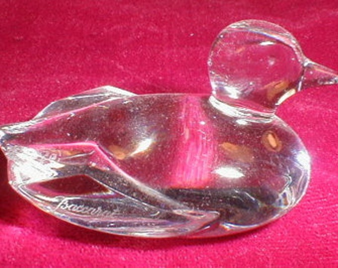 BACCARAT Crystal DUCK Mallard FRANCE Figurine - Etsy