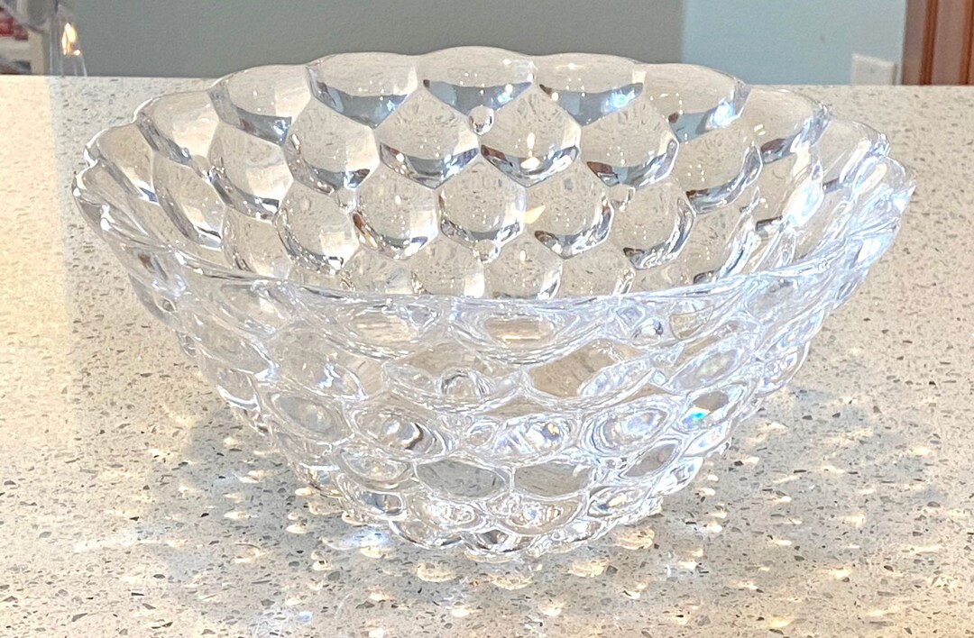 Orrefors Crystal Raspberry Bowl Sweden - Etsy