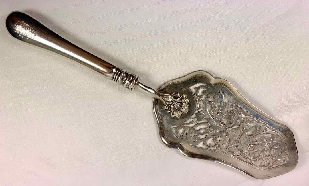 Antique Vienna Sterling Silver Server VC Dub - Etsy Canada