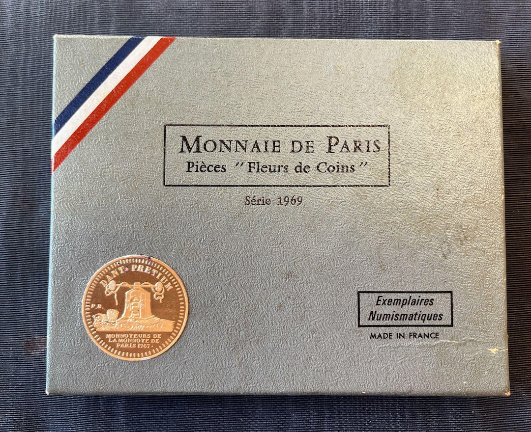 French Proof Set 1969 Monnaie De Paris Fleaurs De Coins BOXED - Etsy