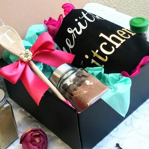 Personalized Apron Boxed Gift Set Apron With Custom Message - Etsy