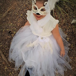 Swan Mask Masquerade GORGEOUS for ADULT or KID Costume Handmade With ...