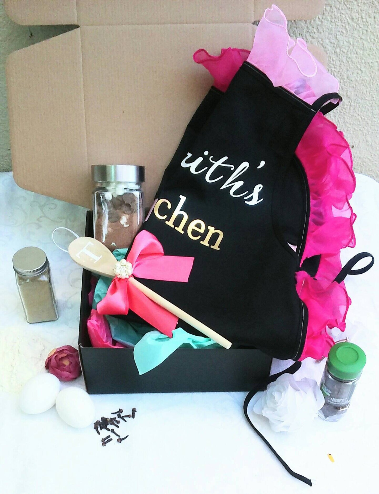 Personalized Apron Boxed Gift Set Apron With Custom Message - Etsy