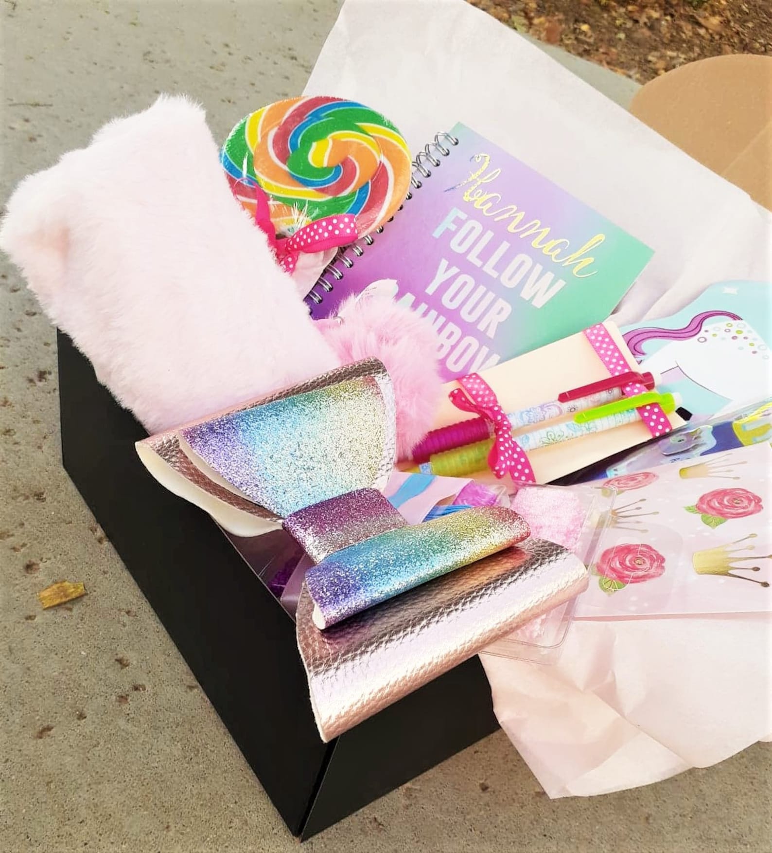 Tween Girl Gifts Box Personalized Notebook Fuzzy Pencil Case - Etsy