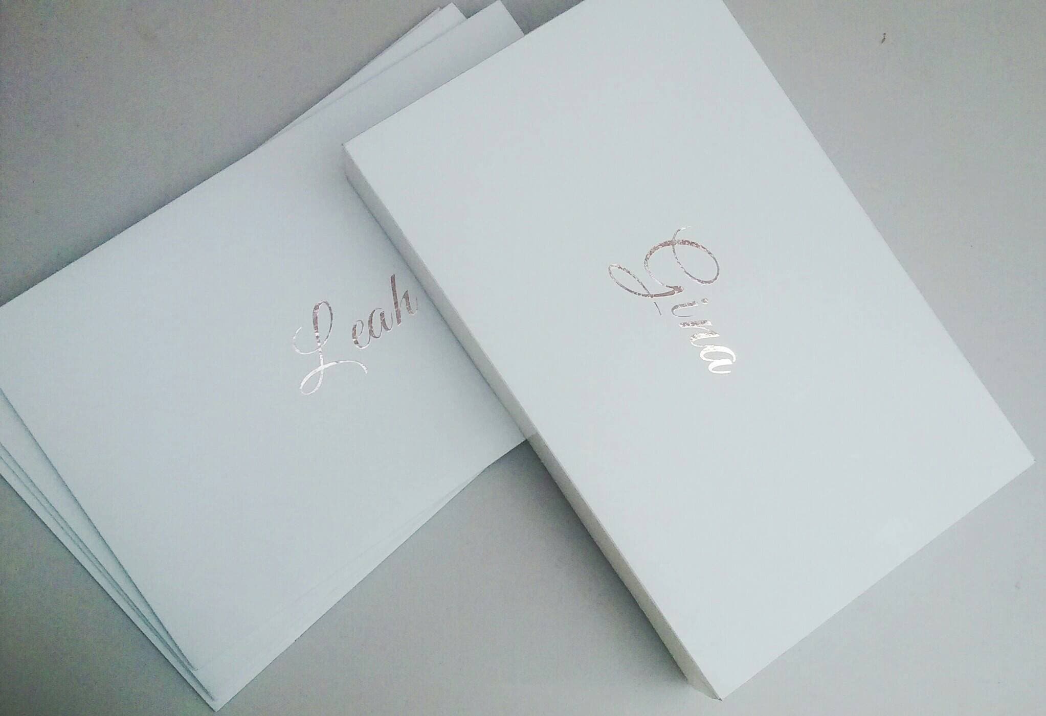 Custom name boxes or custom logo boxes with gold letters set | Etsy